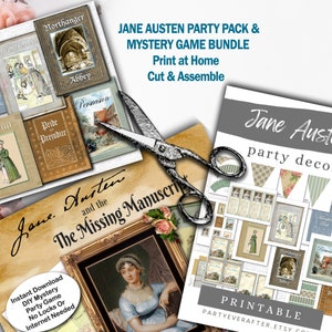 Jane Austen Party Bundle, Mystery/escape Game, Jane Austen Bridal ...