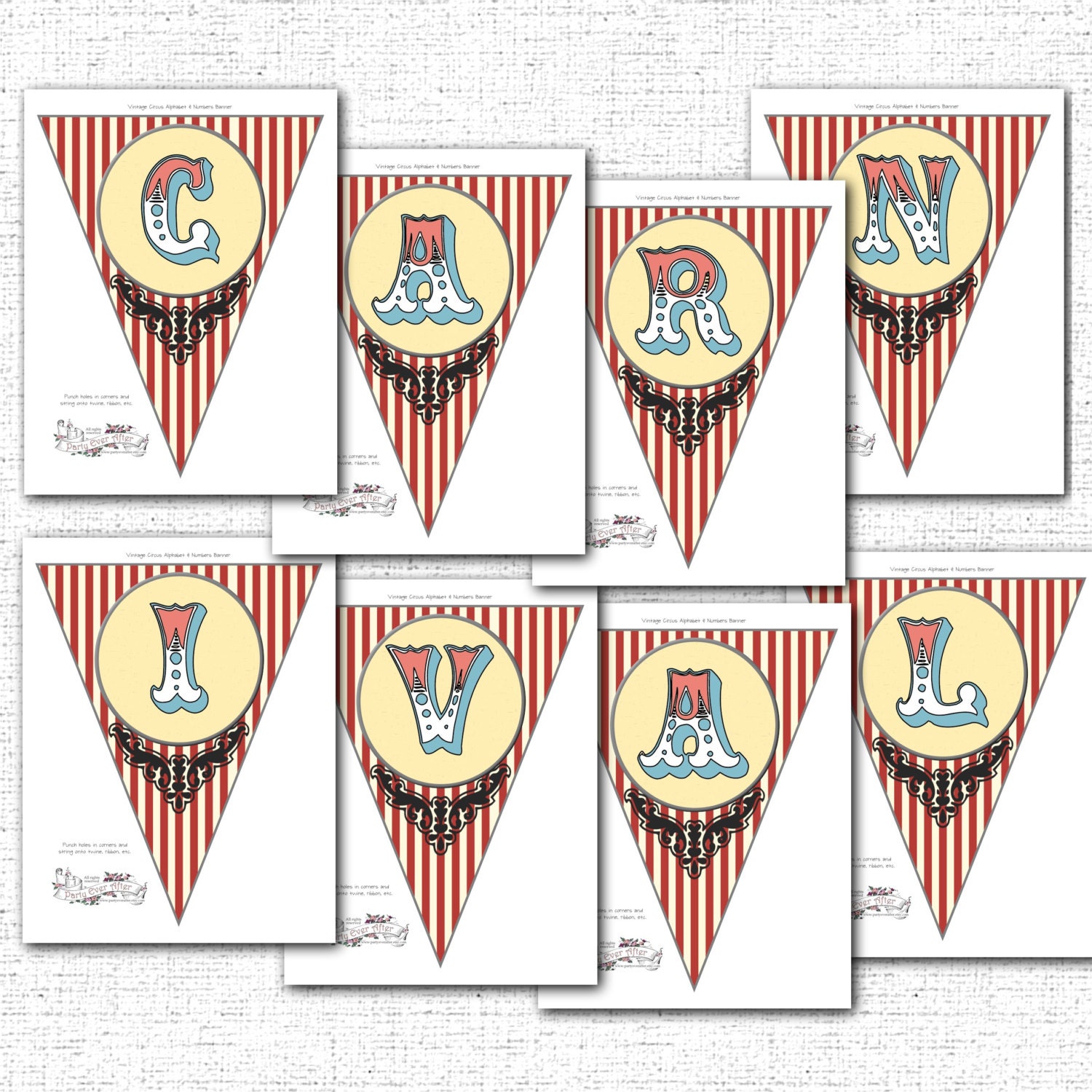 Carnival Printable Party Kit Pack Instant Download - Etsy