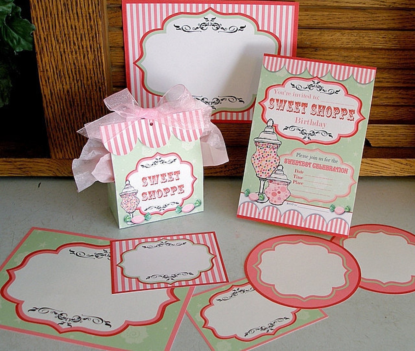 Sweet Shoppe Candy Birthday Printable Party Pack Kit Instant Download ...