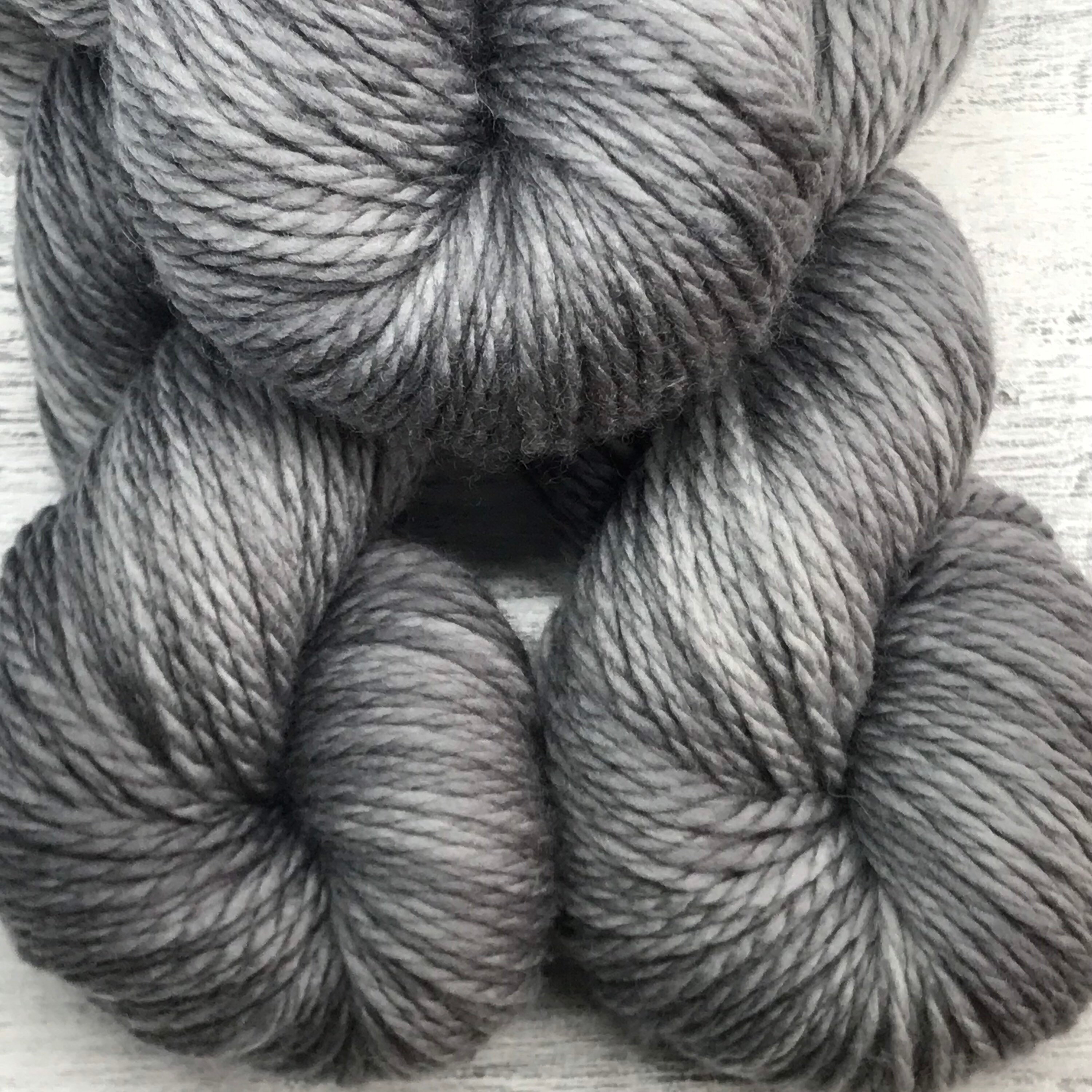 Grey Aran Handdyed Merino Yarn - Etsy 日本