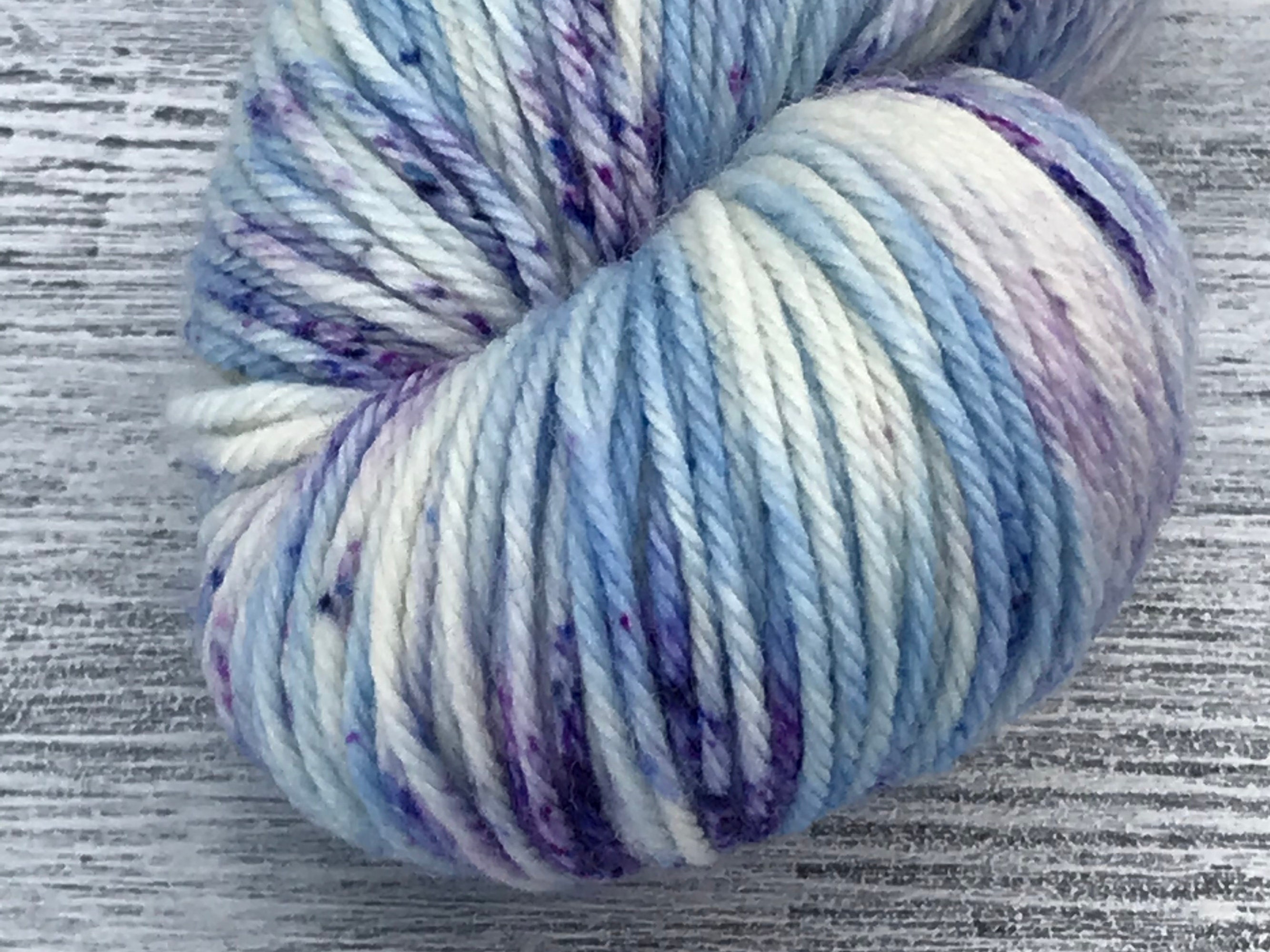 Blue Speckled Hand Dyed DK Sock Yarn Superwash Merino - Etsy UK