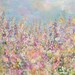 Original Abstract Floral Wall Art, Floral Meadow Painting, Field of ...