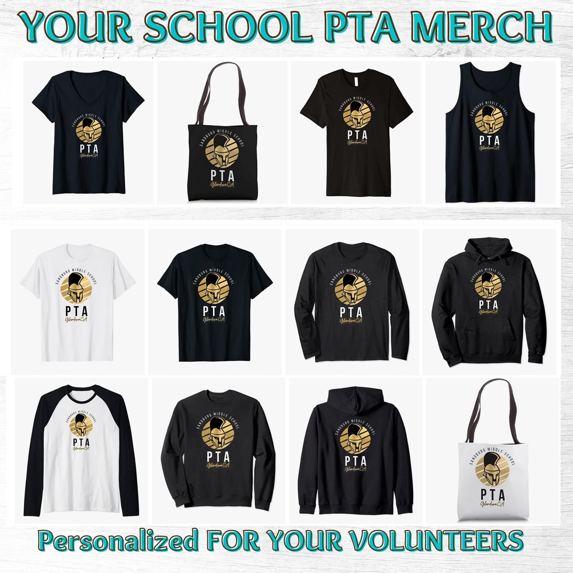 Custom PTA PTO Shirt Merch for Your Volunteer Squad, Back to School ...