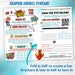 PTO Membership Flyer Editable PTA Form, Super Hero Theme Ready ...