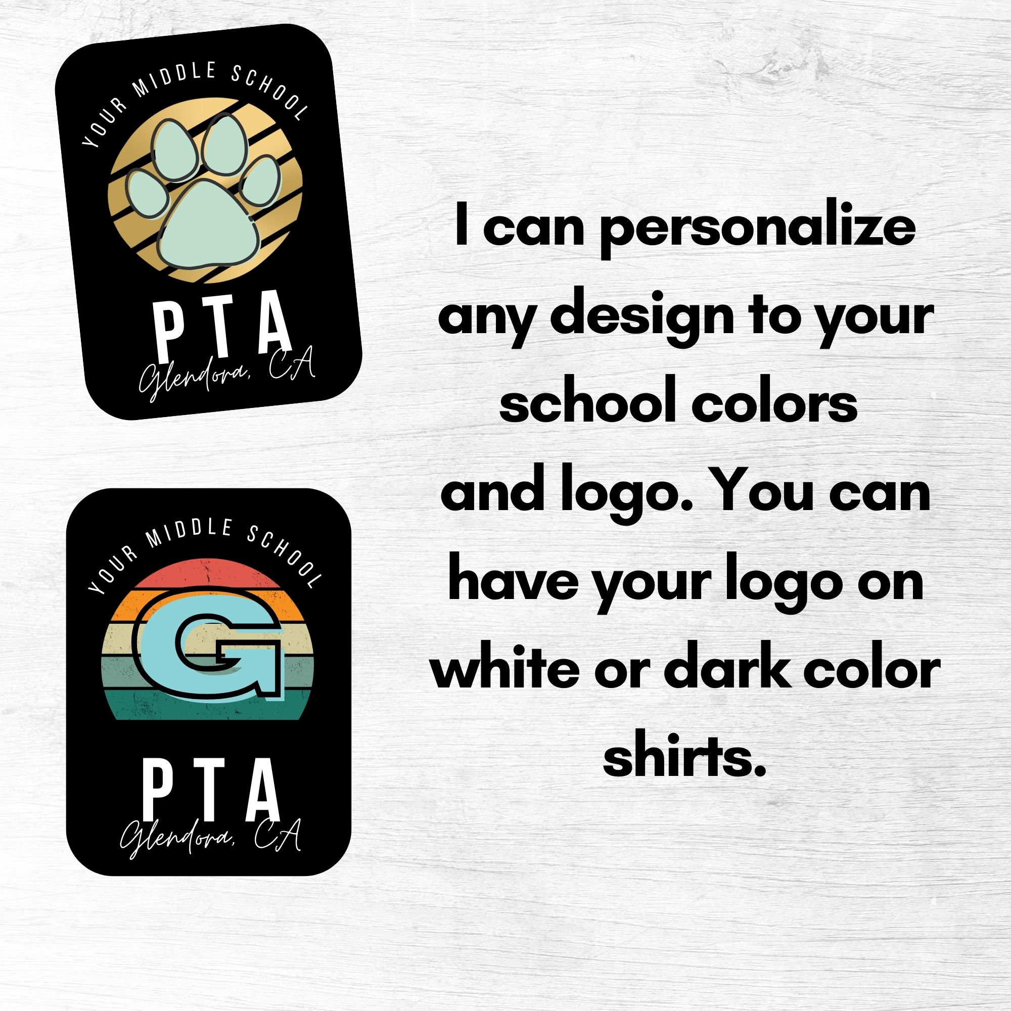 Custom PTA PTO Shirt Merch for Your Volunteer Squad, Back to School ...