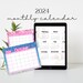 2024 Printable Pink Disco Monthly Calendar Bundle, Wall Printable ...