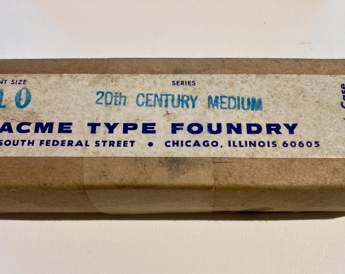 Complete Set of Lead Type Lowercase 10 Pt 20th Century Medium ...