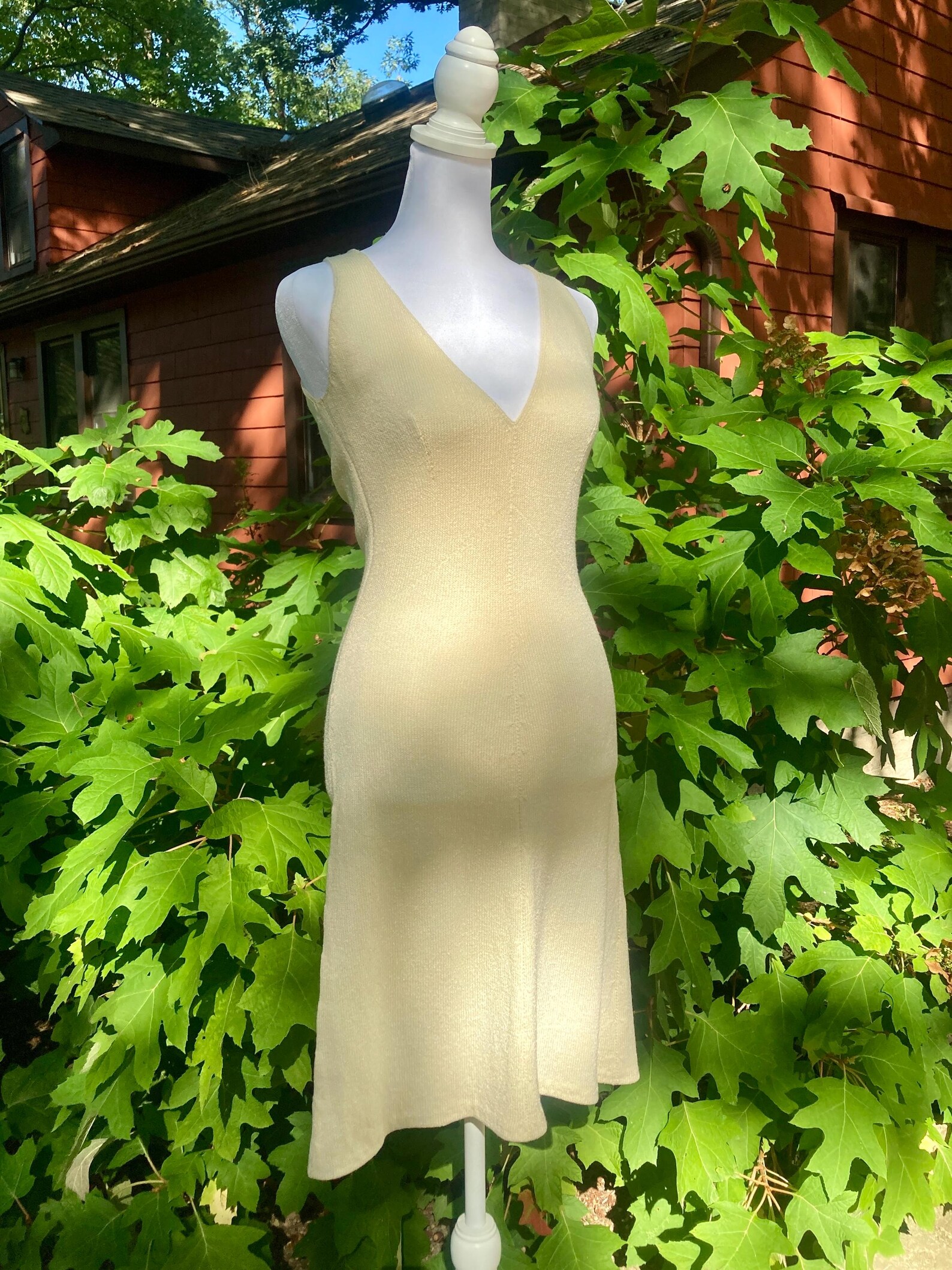 1960s Mady Gerrard Original Crochet and Knit Dress Set in Winter White ...