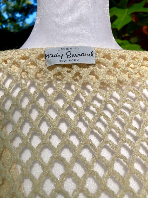 1960s Mady Gerrard original crochet and knit dress s… - Gem