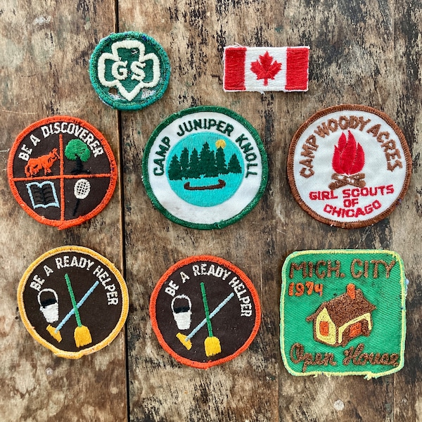 Girl Scout Camp Patches - Etsy