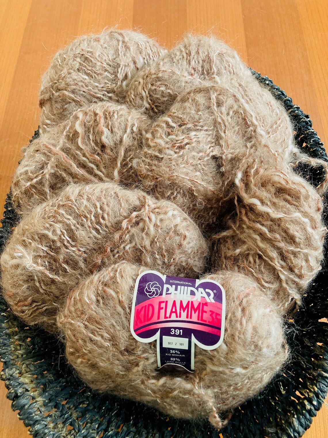 1960s Vintage Yarn Phildar Kid Flame 35 Seven Skeins of 50 - Etsy