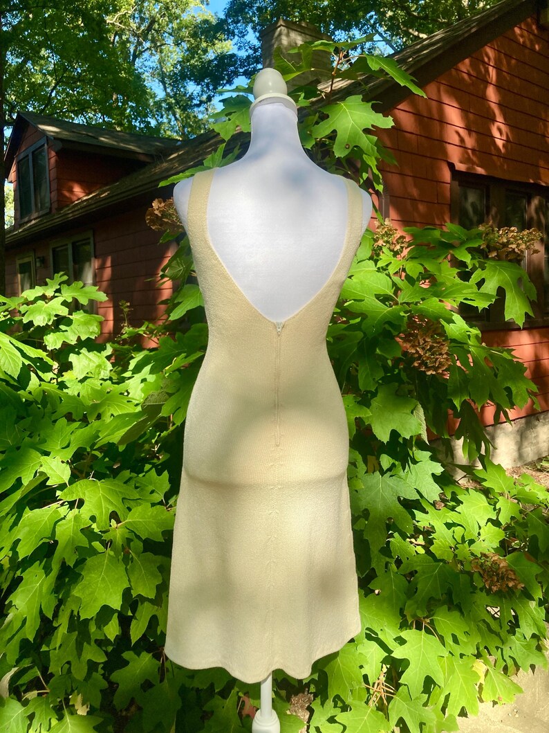 1960s Mady Gerrard Original Crochet and Knit Dress Set in Winter White ...