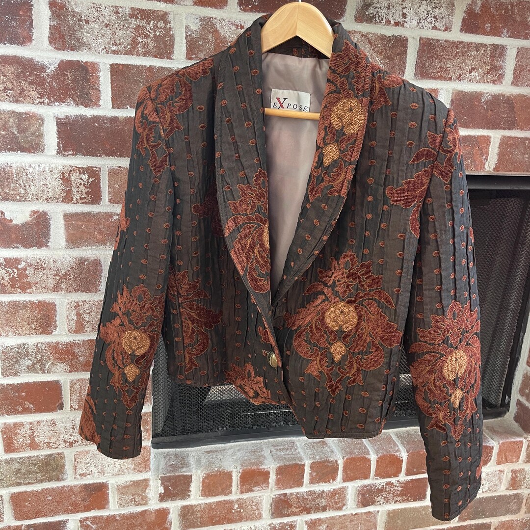 Vintage Expose Tapestry Bolero Jacket Size M - Etsy
