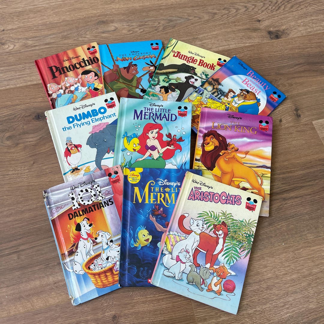 Lot of 10 Vintage Hardcover Disney’s Wonderful World of Reading Books ...