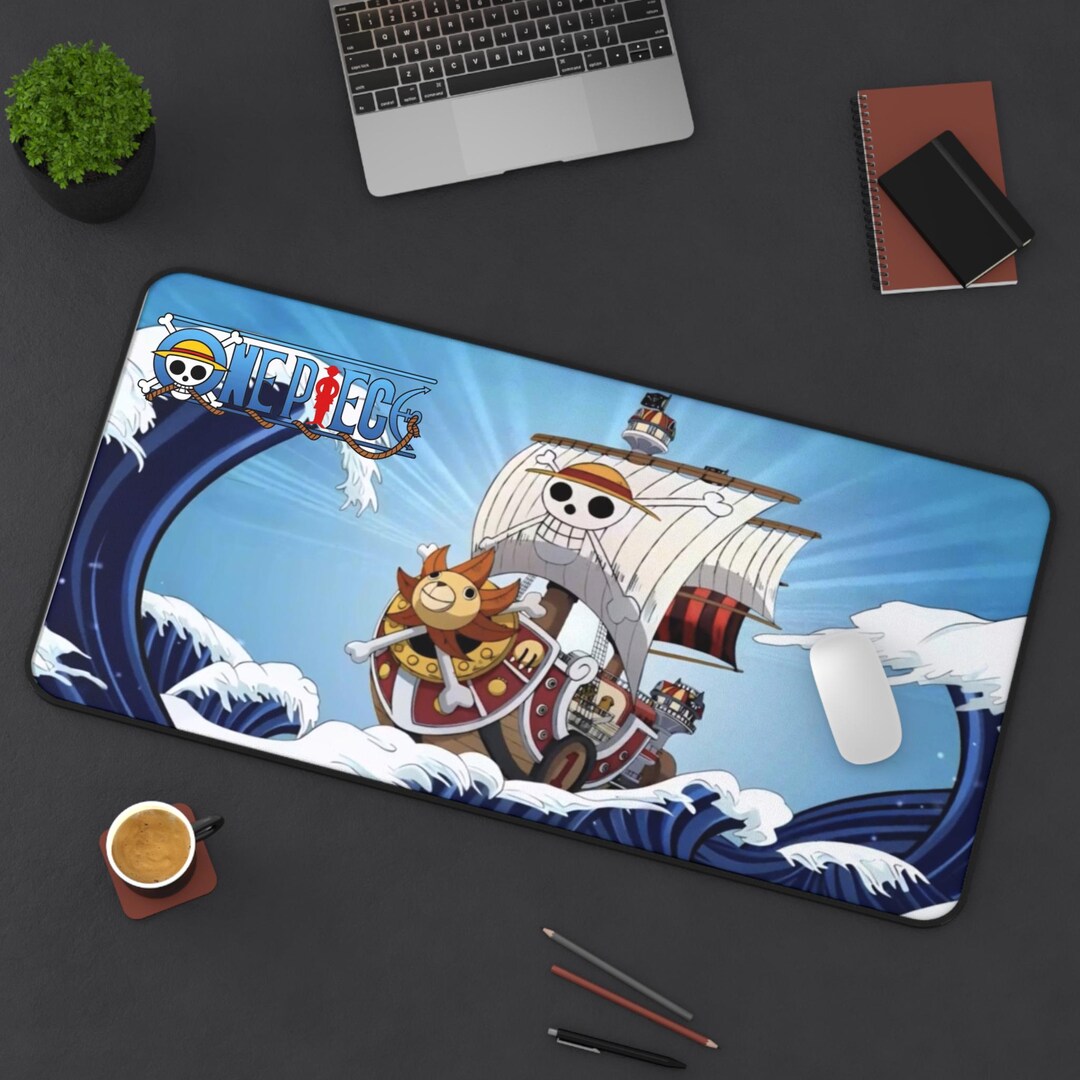 One Piece Thousand Sunny Desk Mat | Calm Seas & Adventure Gaming Mouse ...