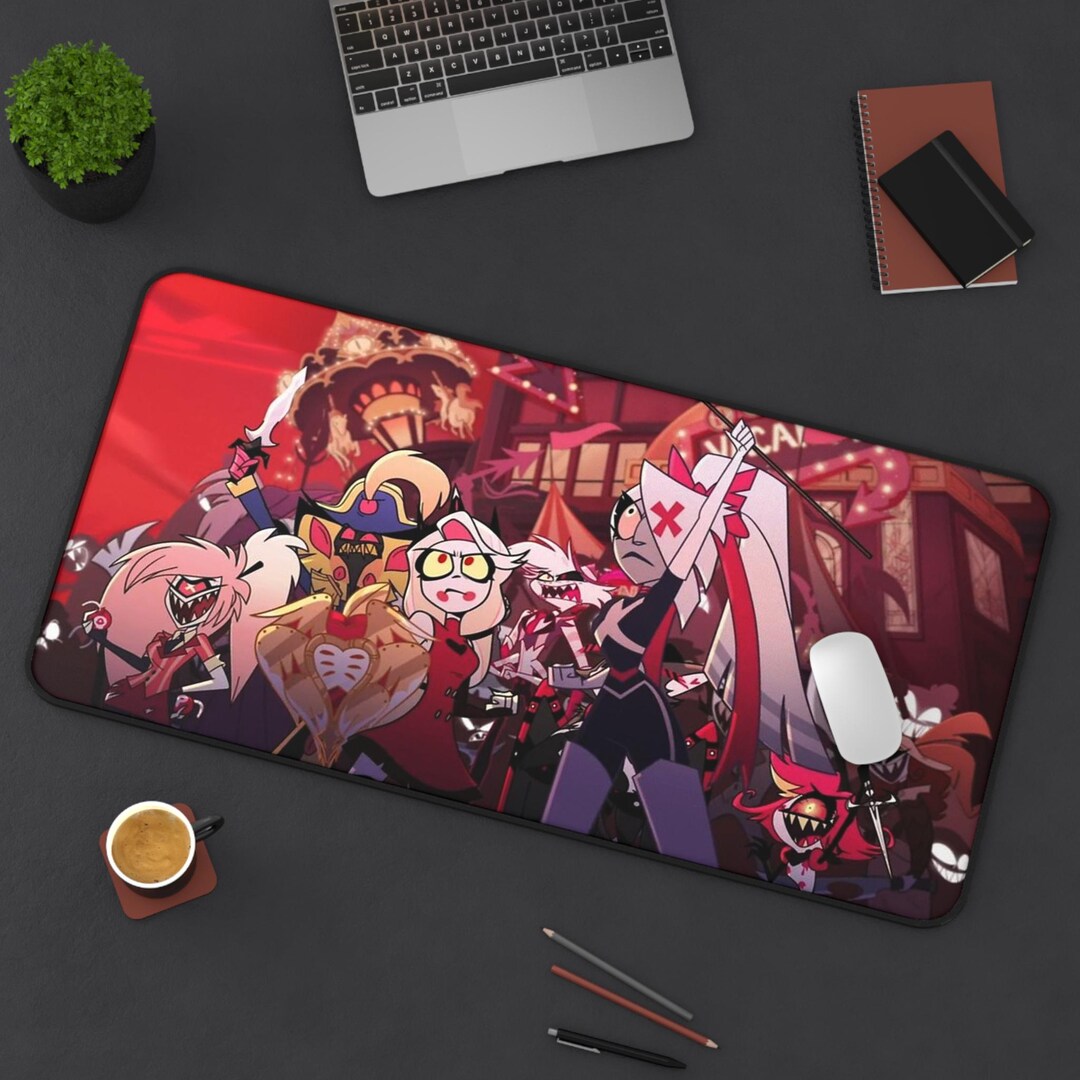 Hazbin Hotel Characters Deskmat | Anime Demon XL Gaming Mousepad ...