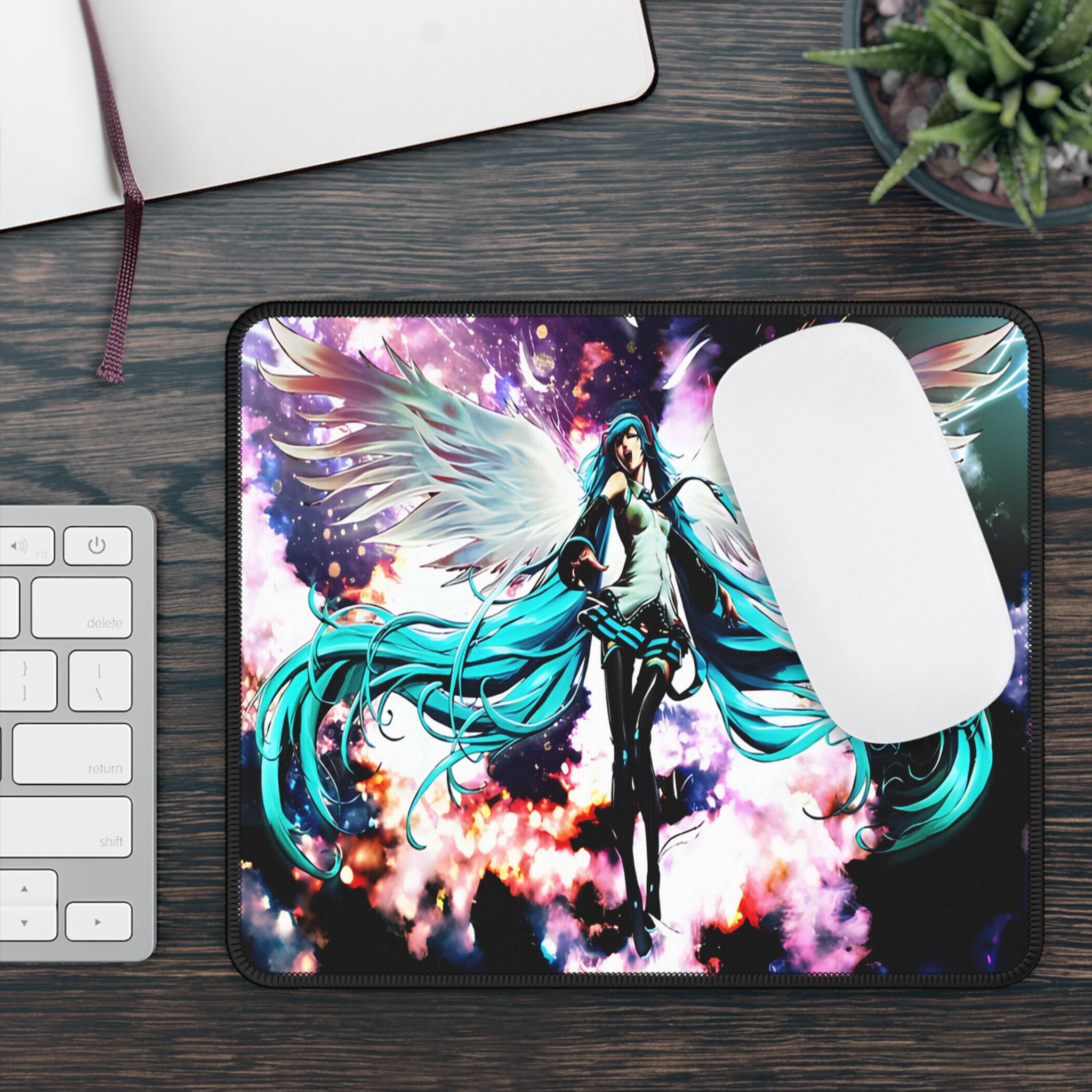 Hatsune Miku Cosmic Angel Desk Mat | Galactic Winged Vocaloid Miku XL ...