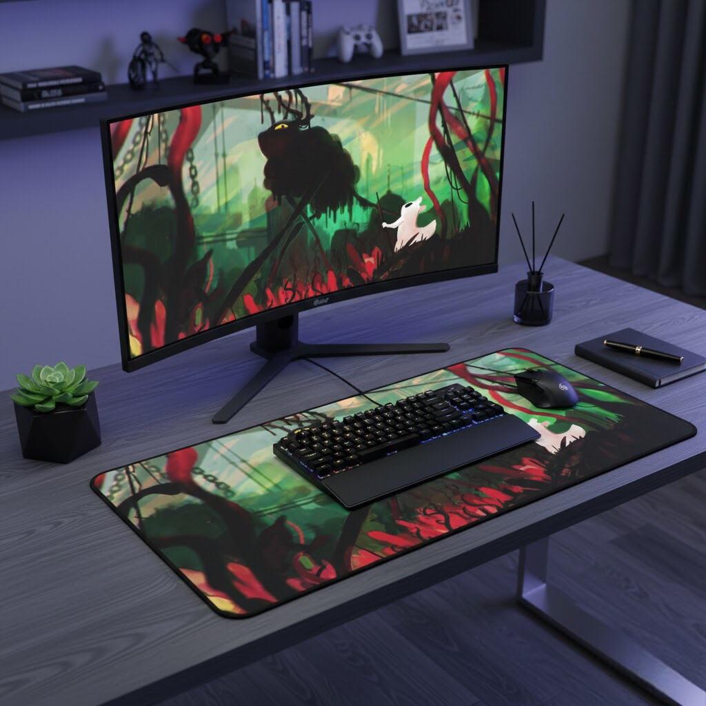 Rain World Slugcat Themed Deskmat | Rain World Game Characters XL ...