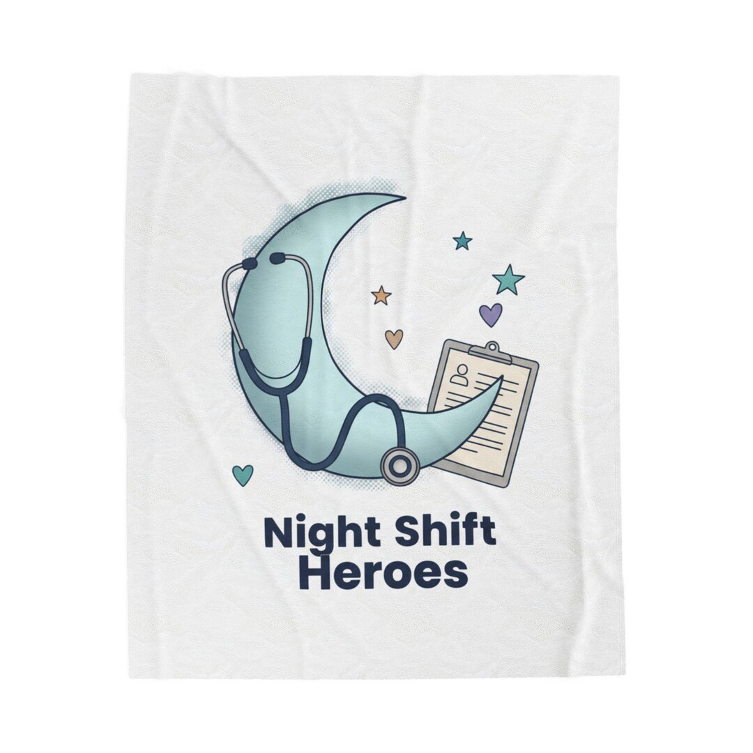 Night Shift Heroes Blanket | Night-shift Nurse Pride, Nurse Life - Etsy