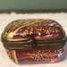 Antique Metal BOX Tole Hand Painted TIN Gorgeous Floral Dresser ...