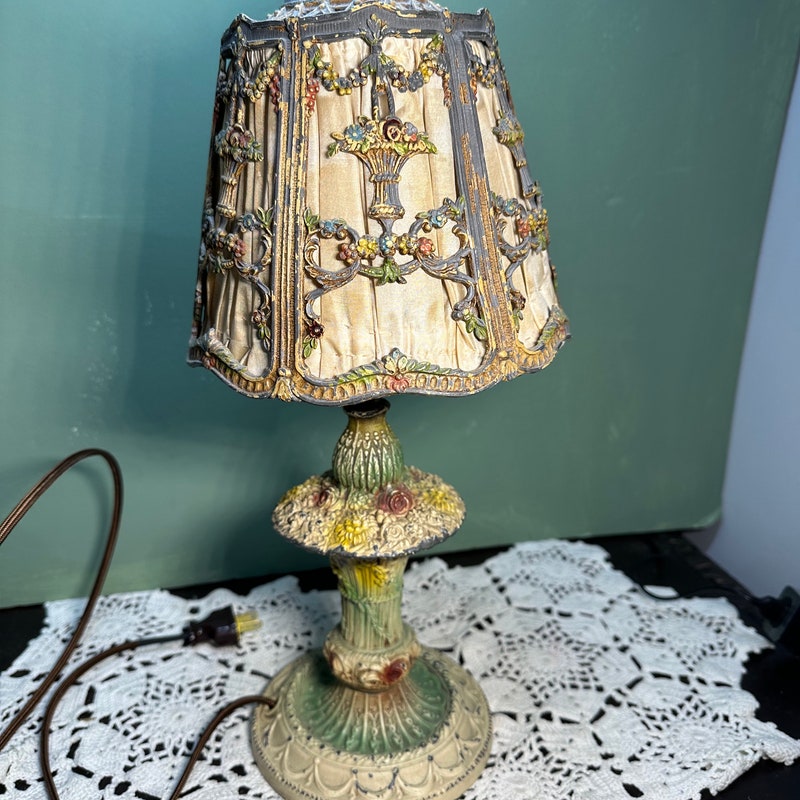 Antique Lamp Shade - Etsy