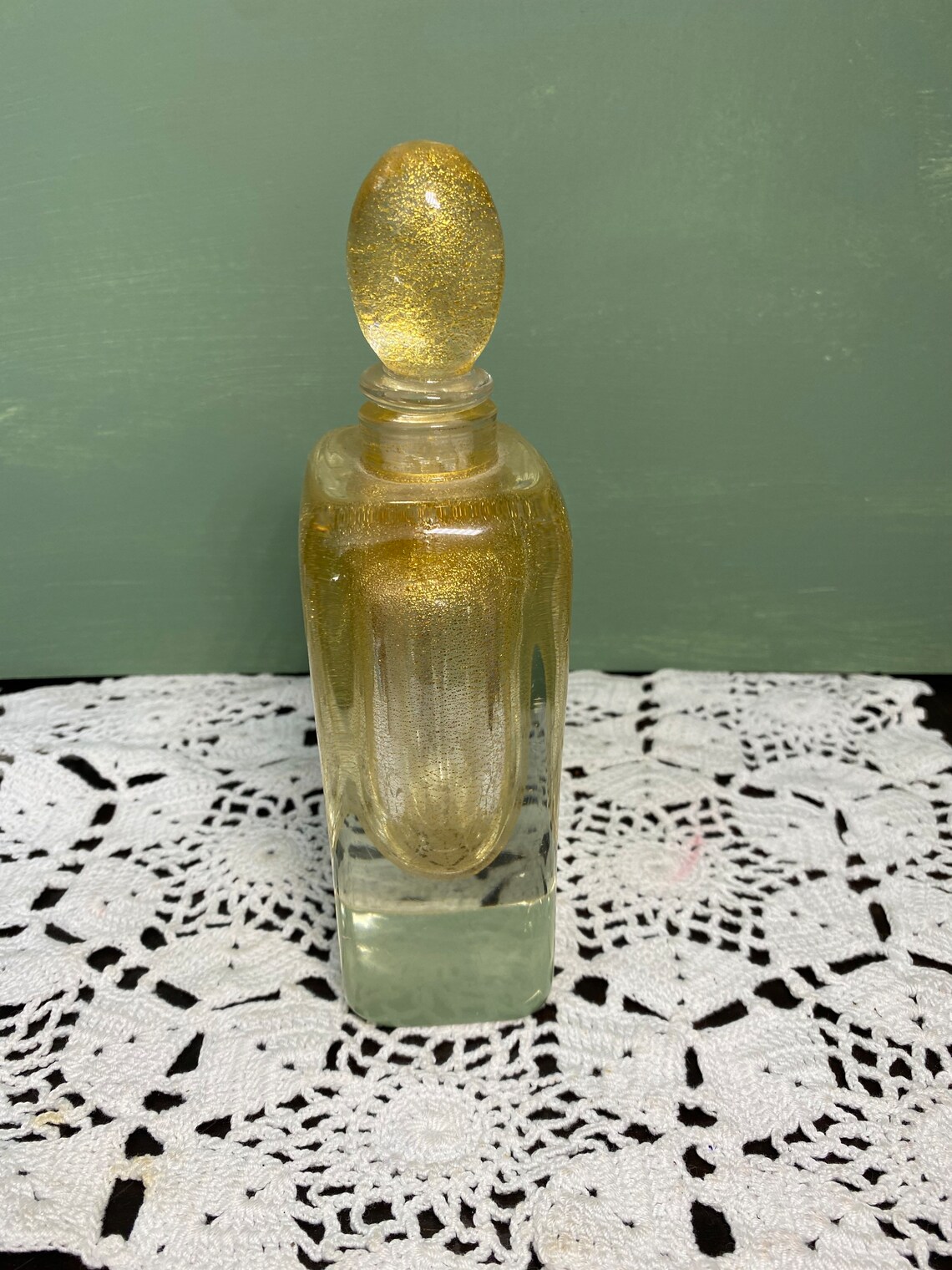 Vintage Stunning Decanter Perfume BOTTLE Italian Venetian Art Glass ...