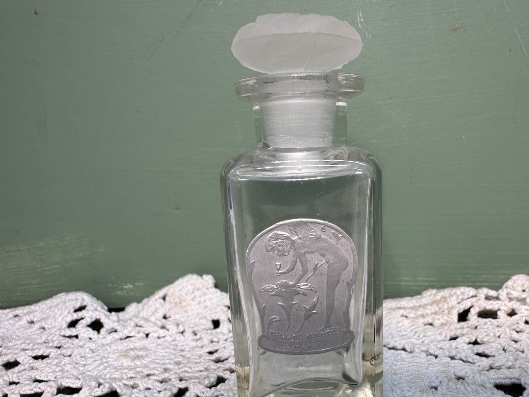 Vintage Trailing Arbutus Bacorn BOTTLE Perfume Glass Raised Label - Etsy