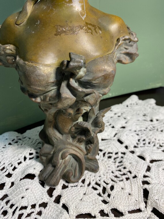 Victorian Bradley and Hubbard Bronze STATUE WOMAN Bra… - Gem