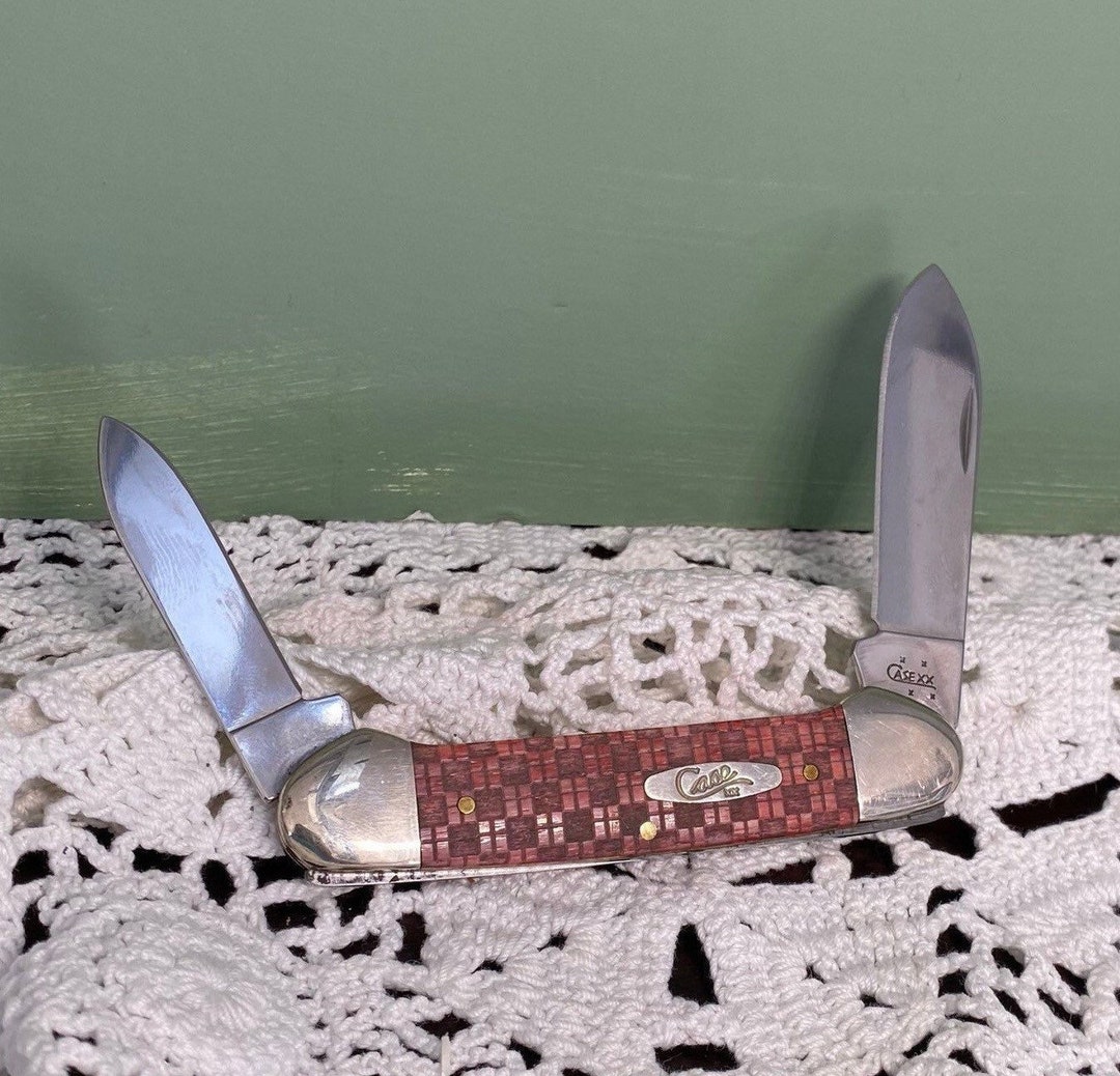 Vintage Case Xx Knife Pocket Checker Board Checkered 62131 SS Stainless ...