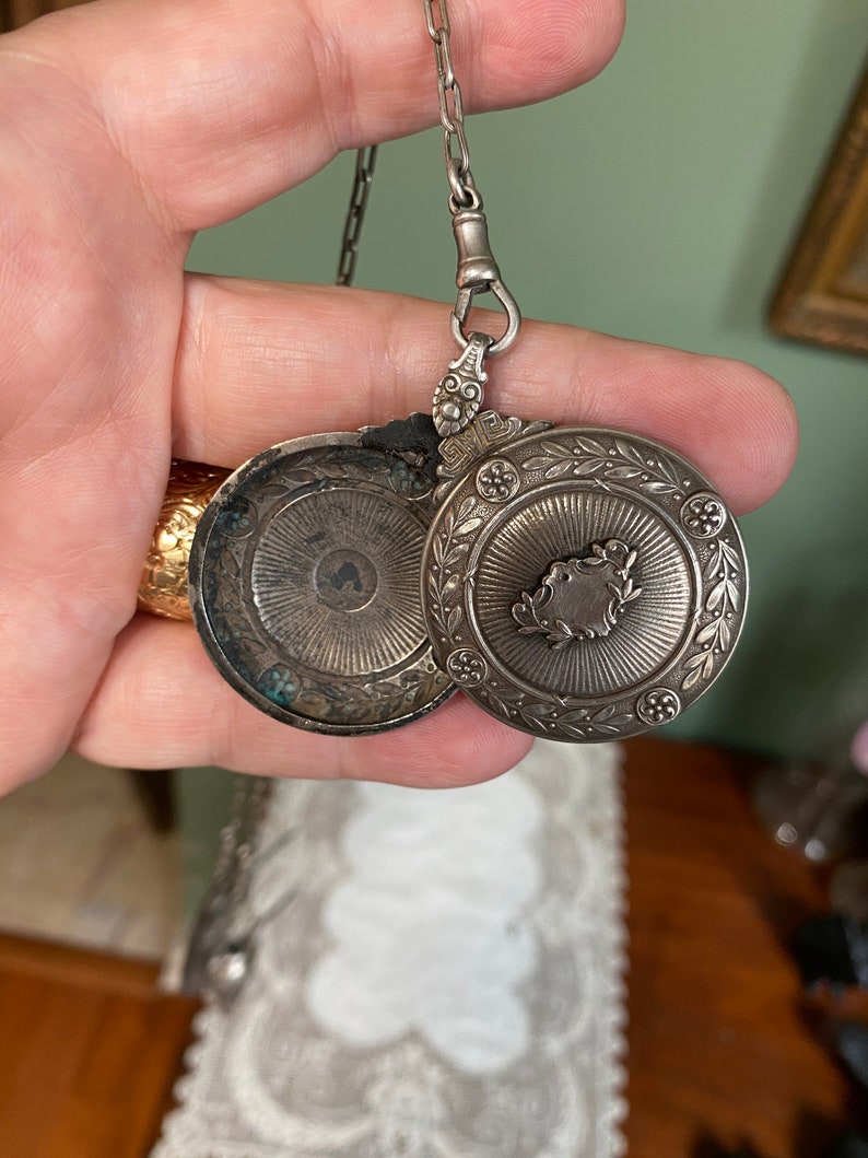 Antique Victorian Chatelaine Pocket Knife Locket Perfume - Etsy