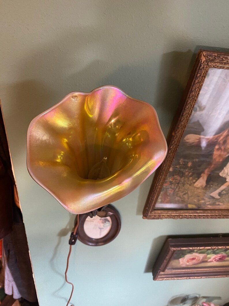 Vintage Signed John Cook Wall LIGHT Art Nouveau LAMP SHADE - Etsy