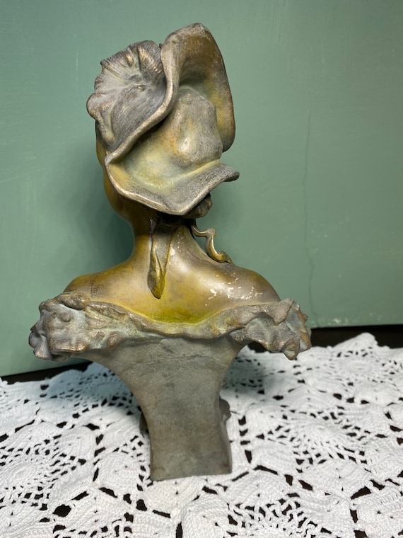 Victorian Bradley and Hubbard Bronze STATUE WOMAN Bra… - Gem