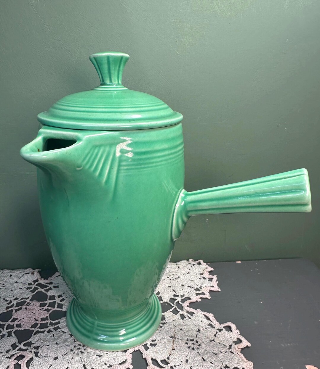 Vintage Classic Fiesta DEMITASSE After Dinner Coffee Pot Stick Handle ...