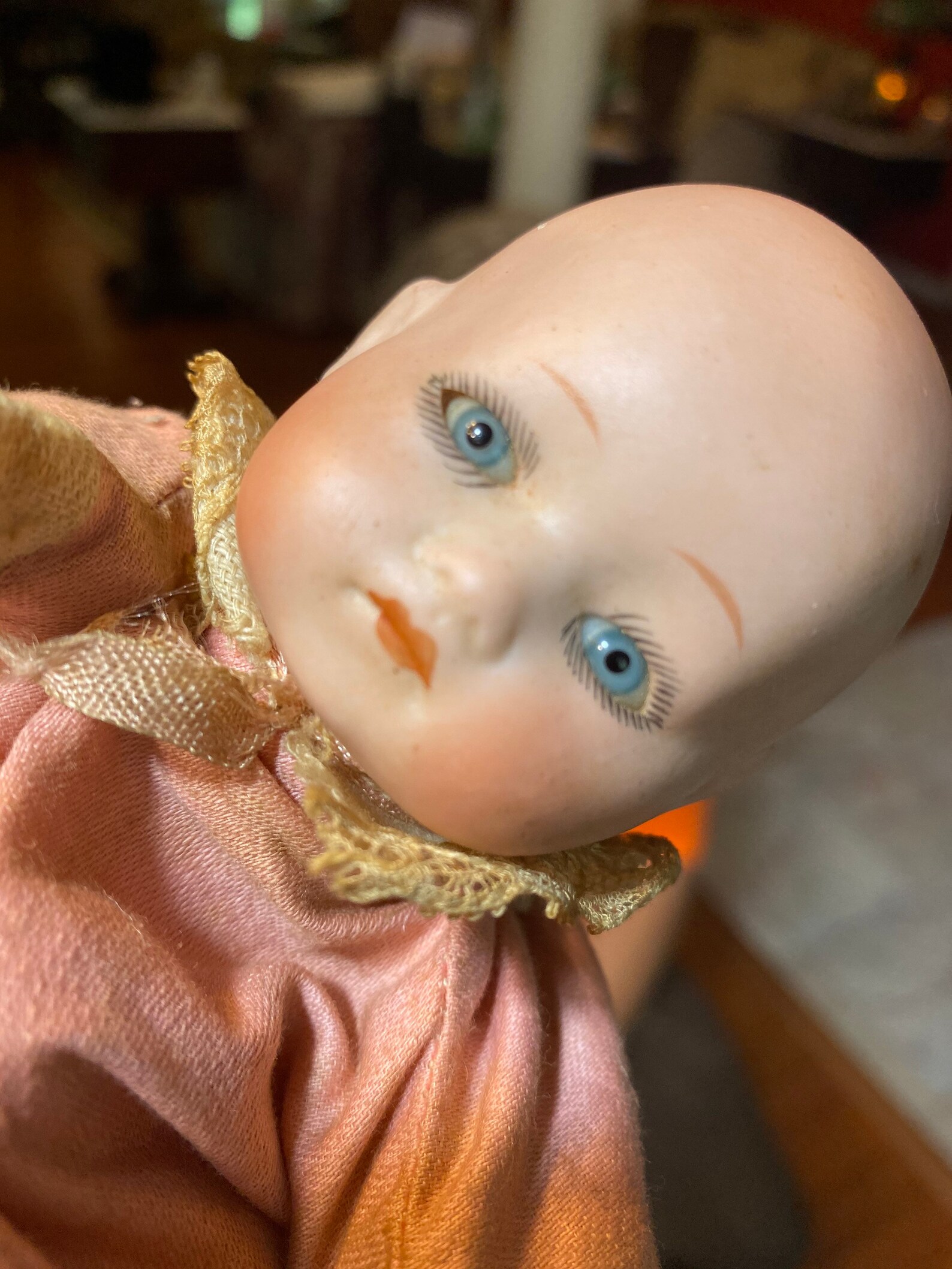 Antique German DOLL Porcelain Head 16 Germany 240 Hand PUPPET | Etsy