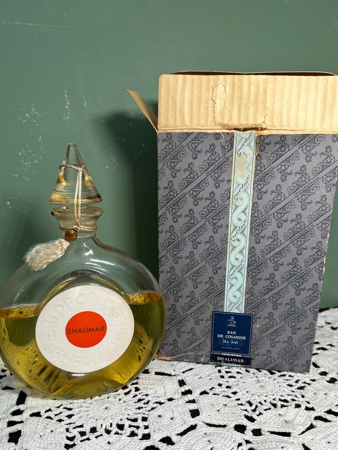 SEALED Shalimar Guerlain COLOGNE Bottle Scent ORIGINAL Box Glass ...