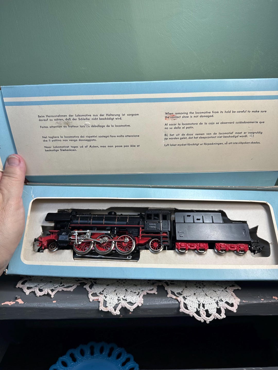 Vintage Train Marklin Railroad Original Box Locomotiva MIT ...