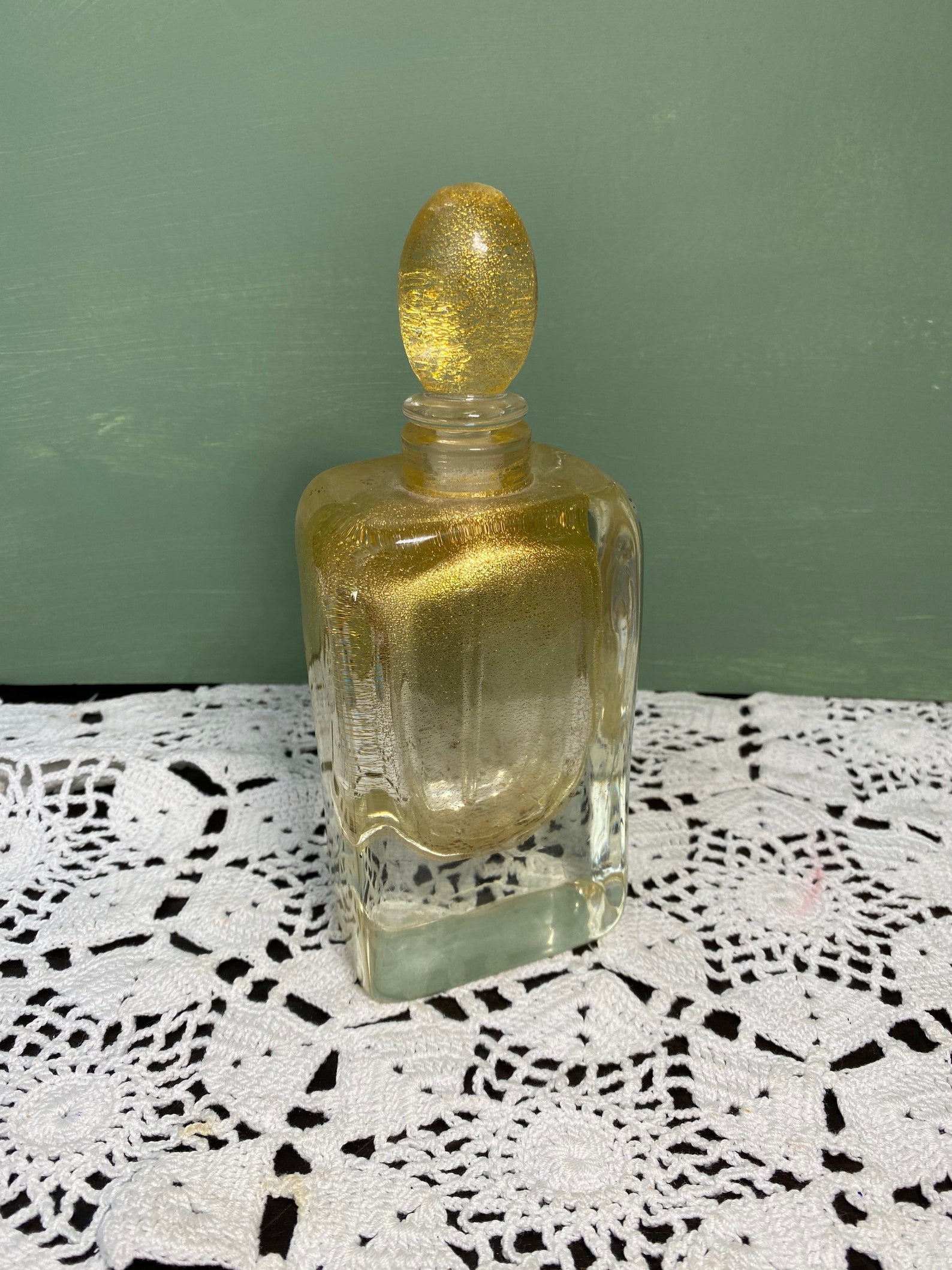 Vintage Stunning Decanter Perfume BOTTLE Italian Venetian Art Glass ...