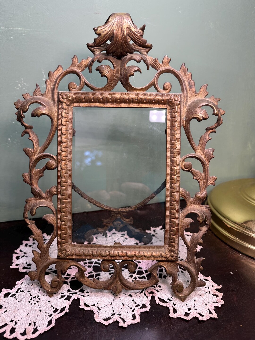 Antique FRAME Heavy Metal Photograph Victorian Ormolu Frame Gorgeous ...