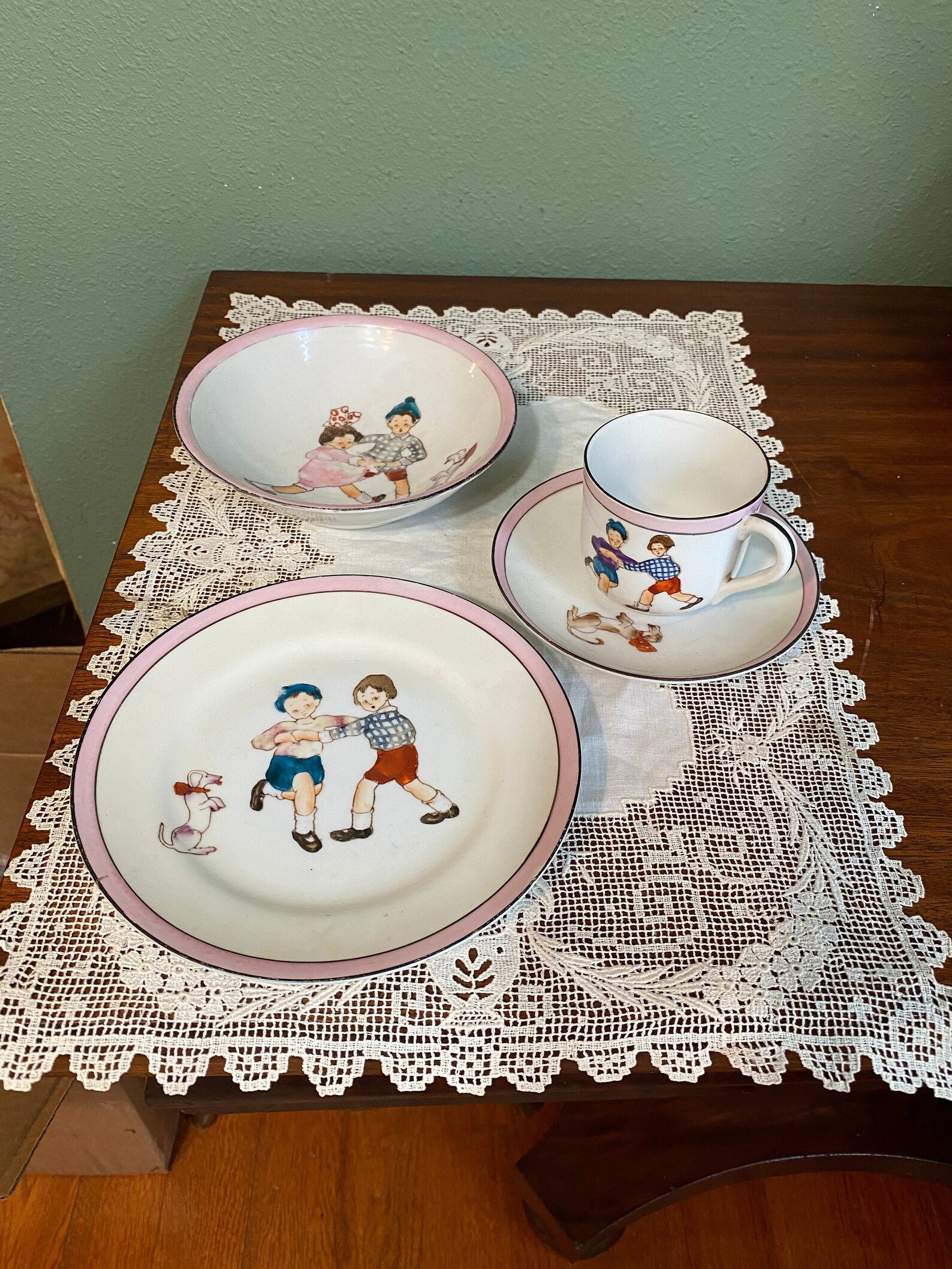 Antique Noritake Child Children Dishes Dish Set Nursery Rhyme | Etsy
