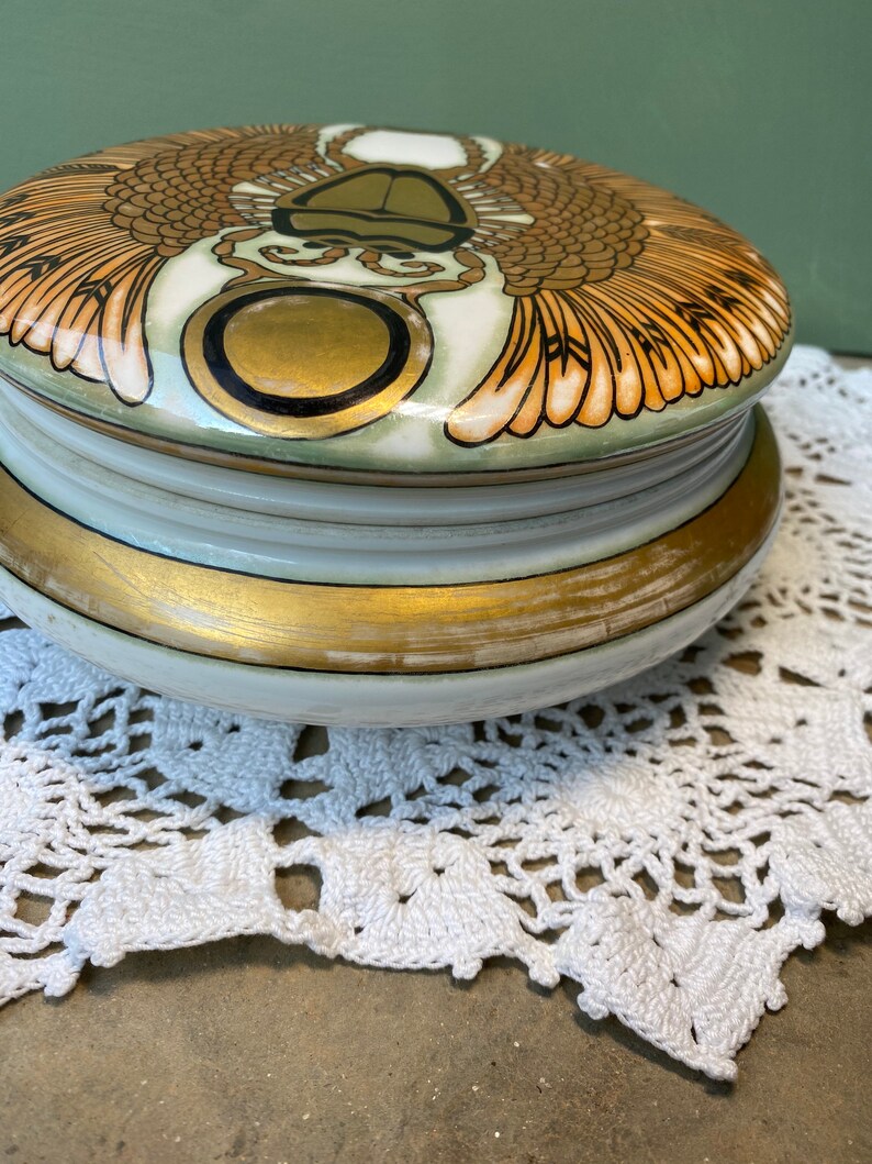 Antique Large Scarab Beetle Scorpion Limoges Artist Peters - Etsy