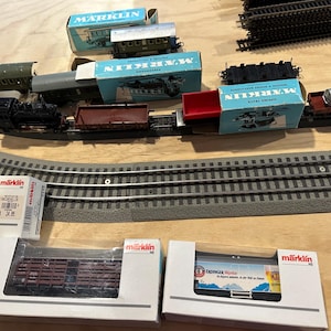 Vintage Train Marklin Railroad Original Boxes Track and Transformer - Etsy