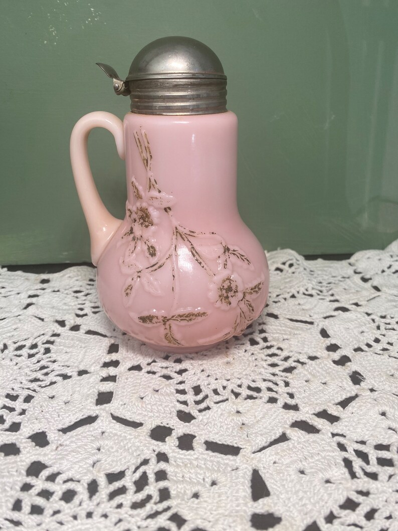 Antique SYRUP PITCHER Peachblow Peach Blow Victorian Pink - Etsy