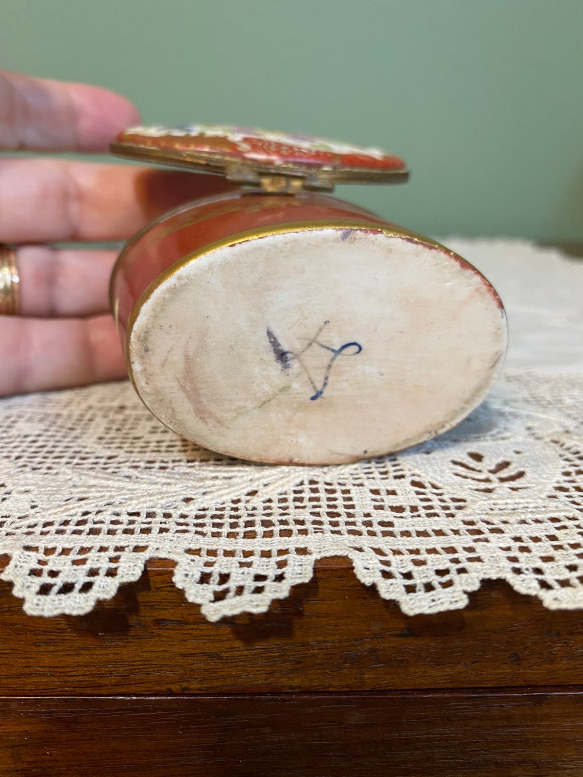 Antique Victorian France Limoges Porcelain BOX Dresser Powder - Etsy