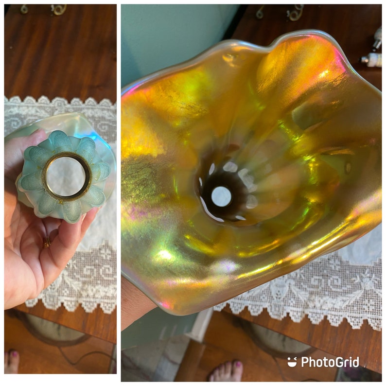 Vintage Signed John Cook Wall LIGHT Art Nouveau LAMP SHADE - Etsy