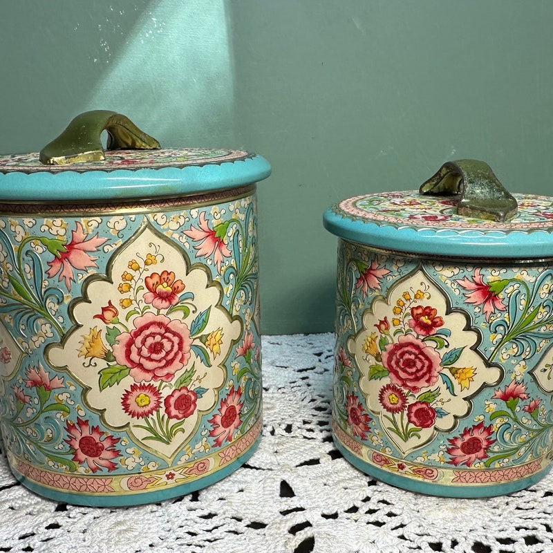 Floral Tin Box - Etsy