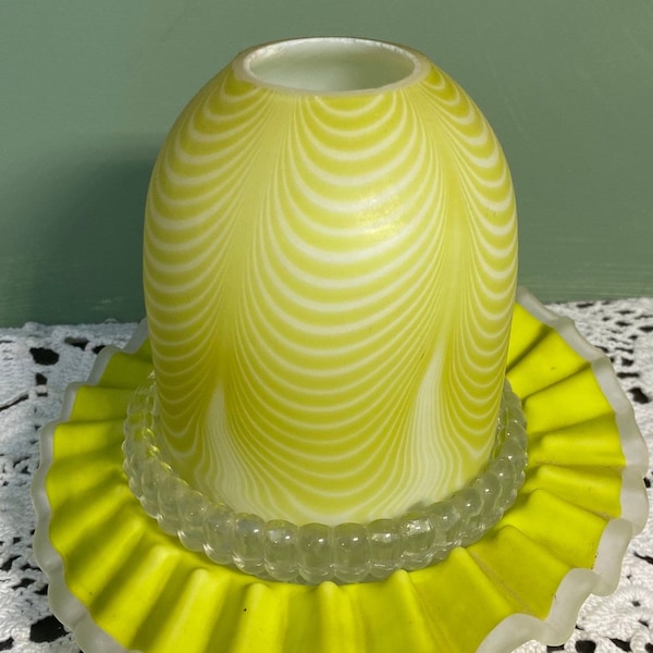 Antique Lamp Glass Bowl - Etsy