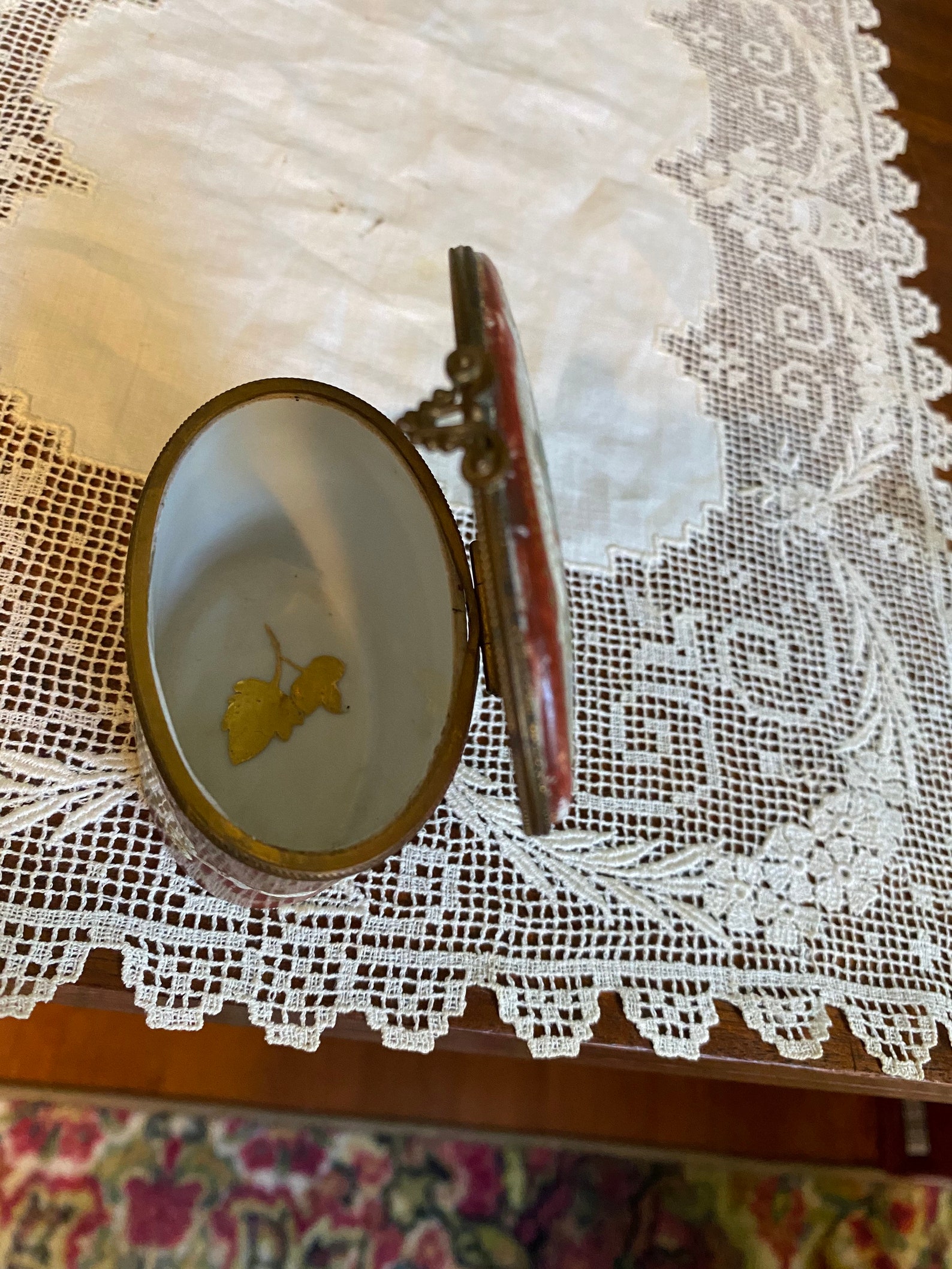 Antique Victorian France Limoges Porcelain BOX Dresser Powder | Etsy