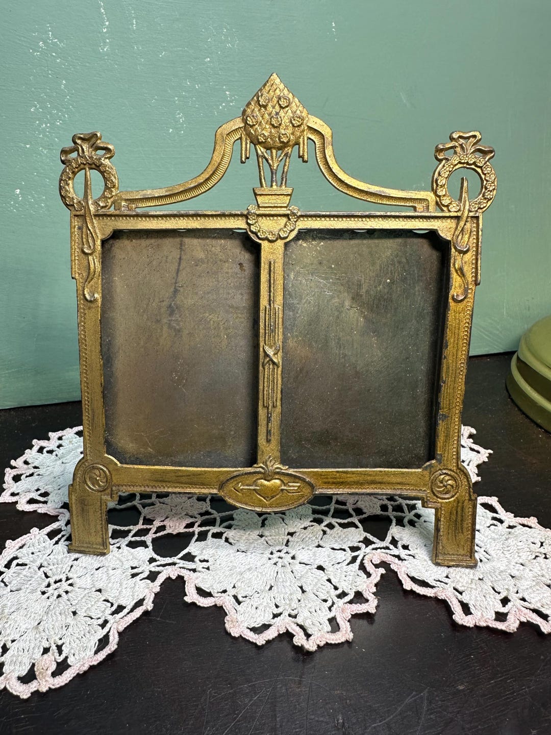 Antique FRAME Double Photograph Victorian Ormolu Frame Gorgeous ...