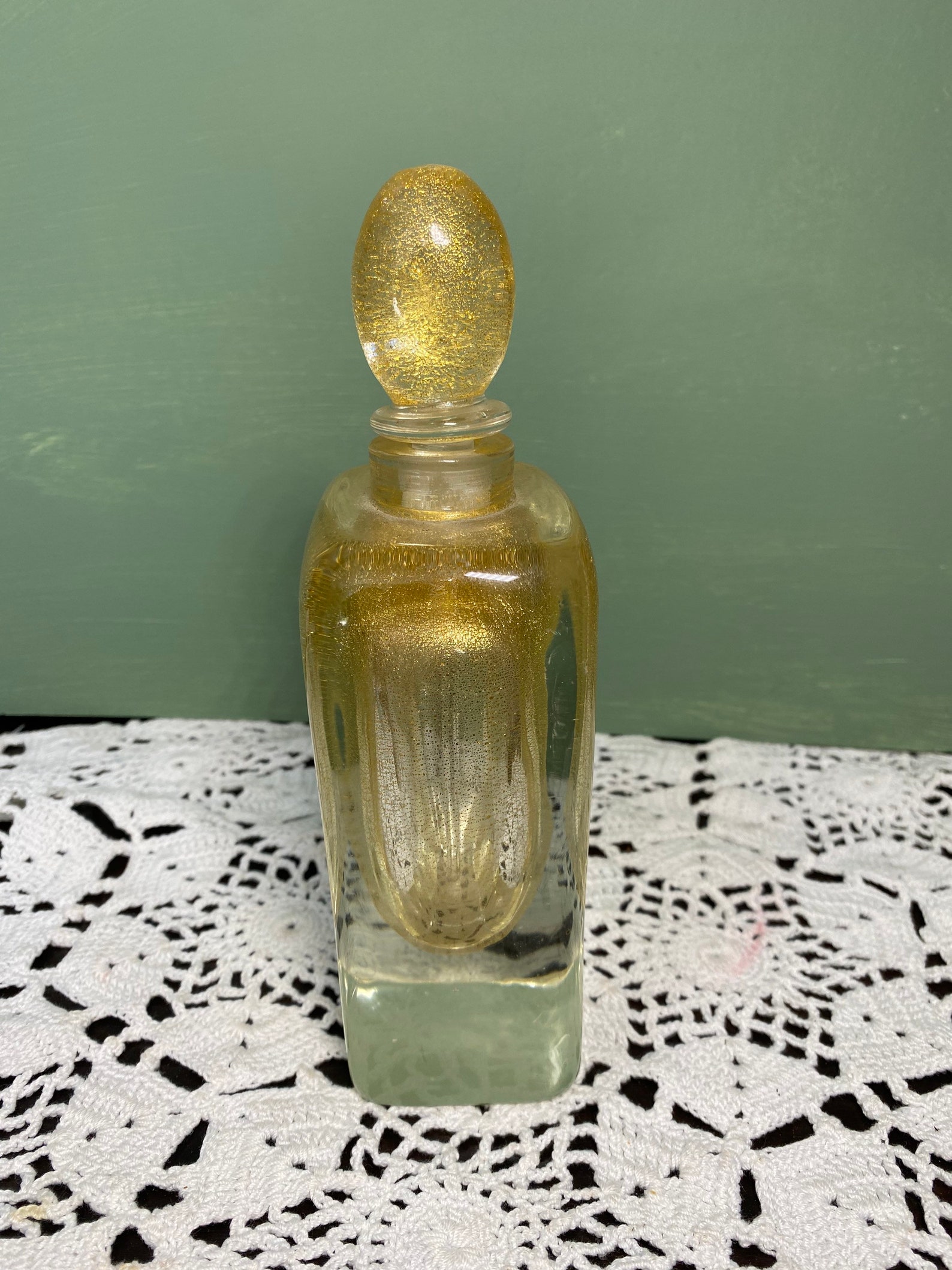 Vintage Stunning Decanter Perfume BOTTLE Italian Venetian Art Glass ...