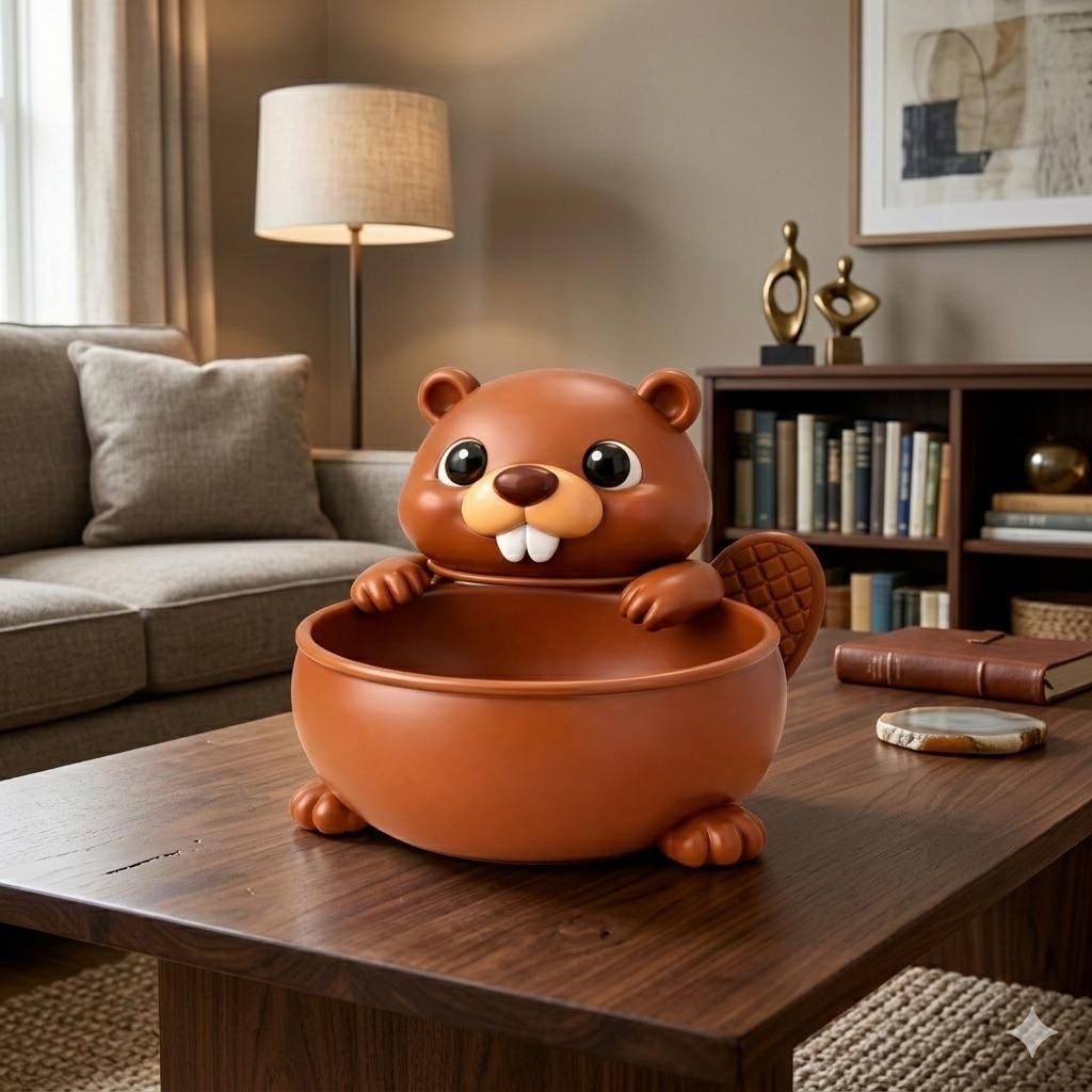 Beaver-shaped Candy Bowl – 3D STL File for Printing - Etsy